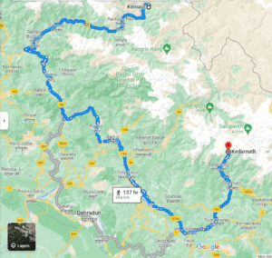 Kinnaur to Kedarnath Distance and Journey – Complete Guide – DevDham Yatra